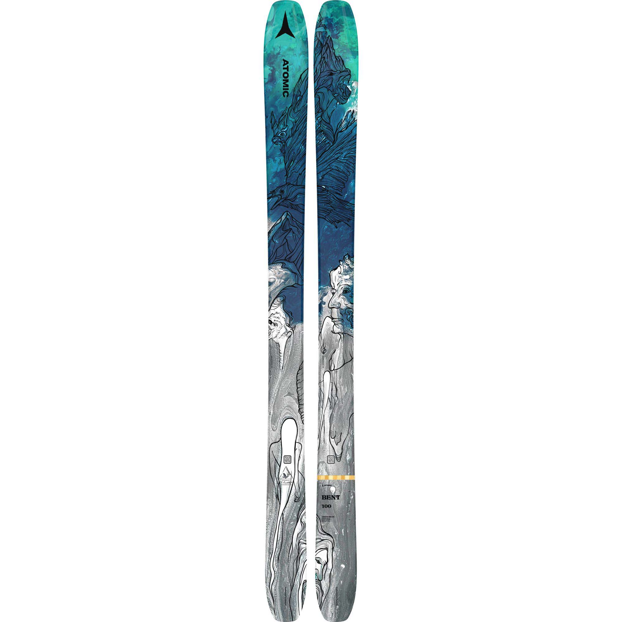 Atomic BENT 100 Freeride Ski grey metallic/blue jetzt bei Berger kaufen