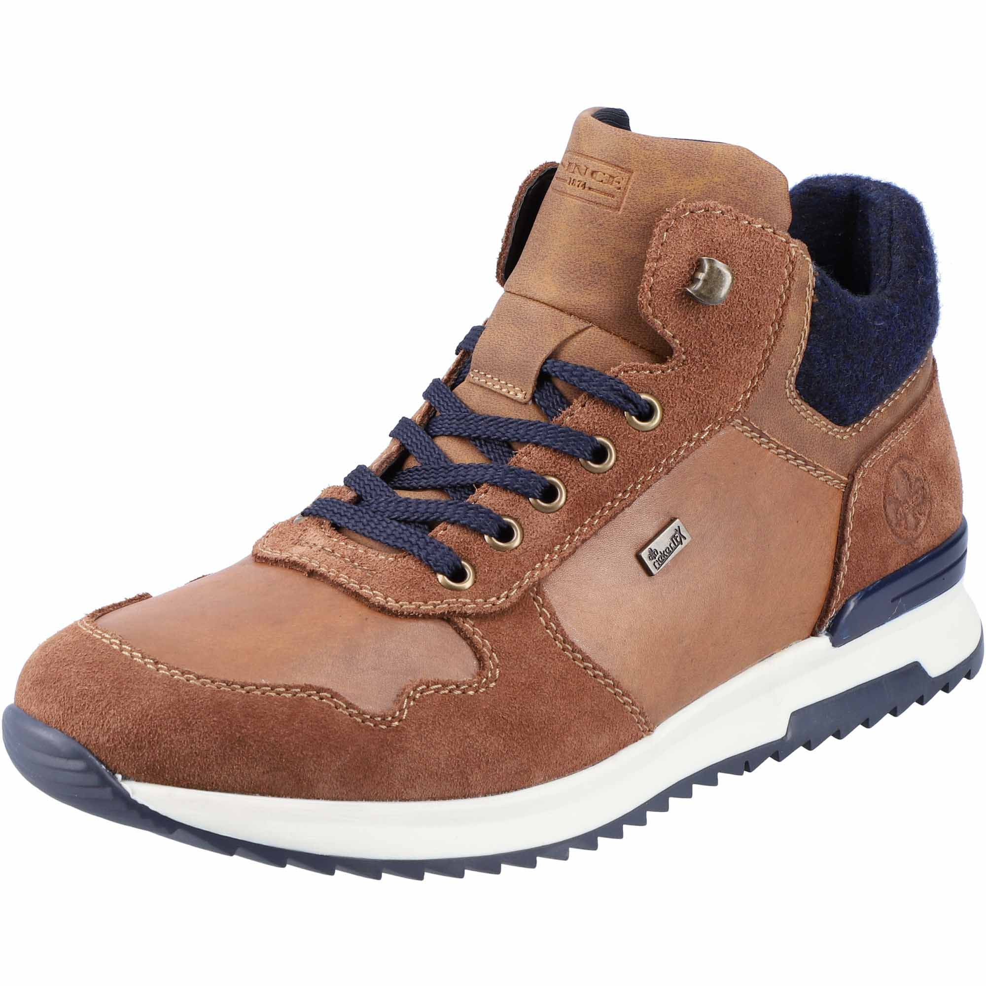 Rieker 36140 Schnürboots sattel/brown/mandel/navy jetzt bei Berger kaufen