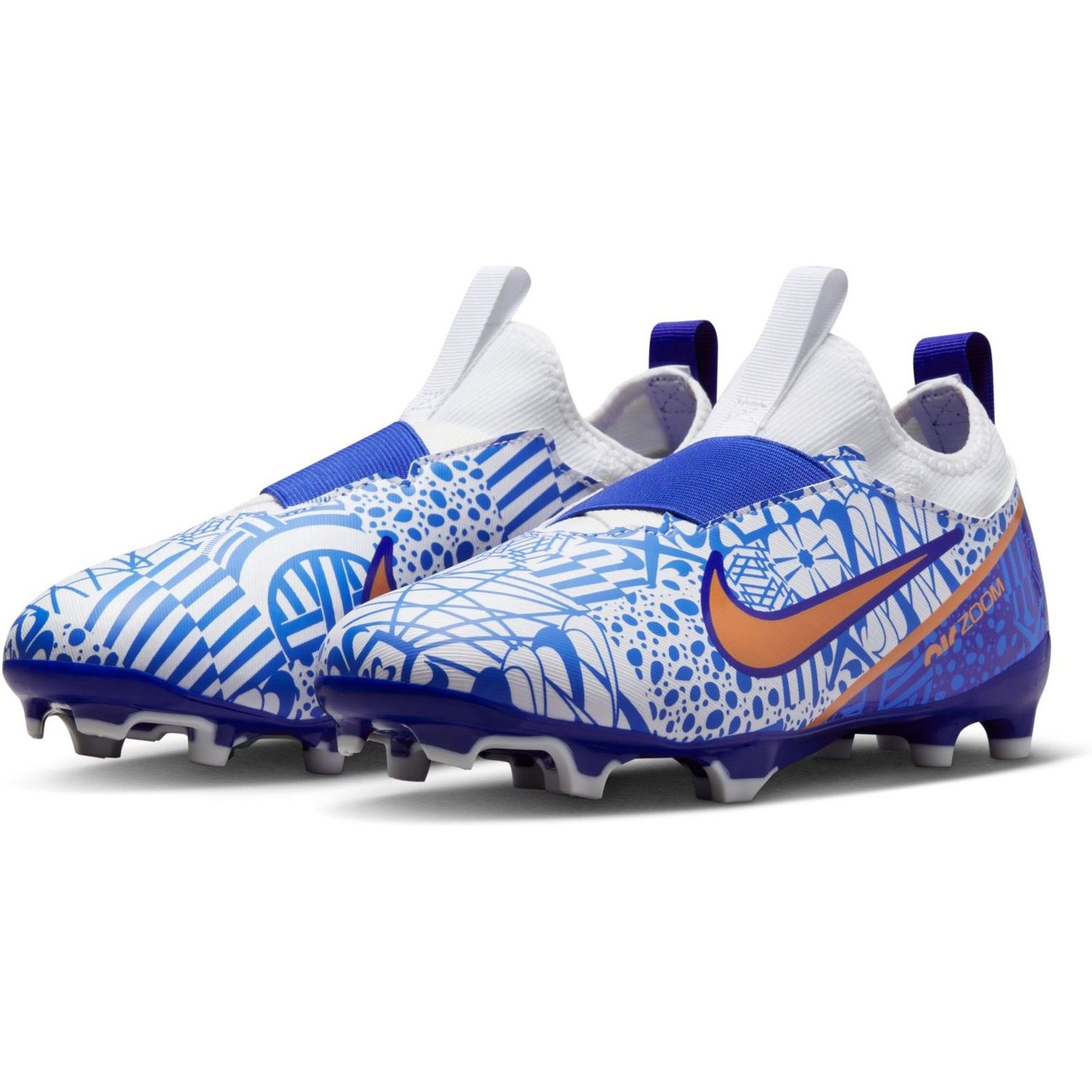 Nike JR Zoom Vapor 15 ACAD CR7 FGMG Nockenschuhe white/metallic copper ...